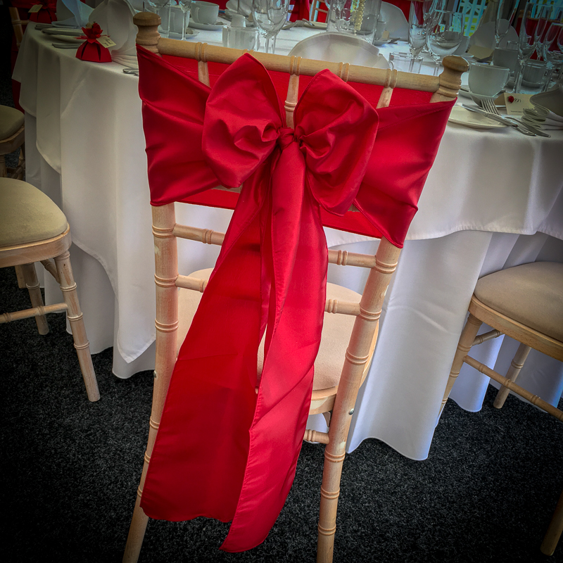satin red sashes - elfoccasions.co.uk
